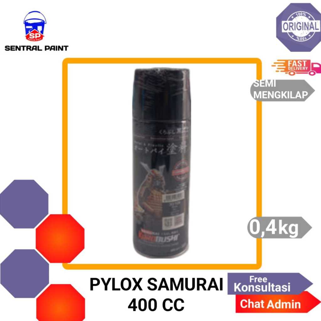 Jual Samurai paint 400cc semua warna standard color's cat semprot spray pilok | Shopee Indonesia
