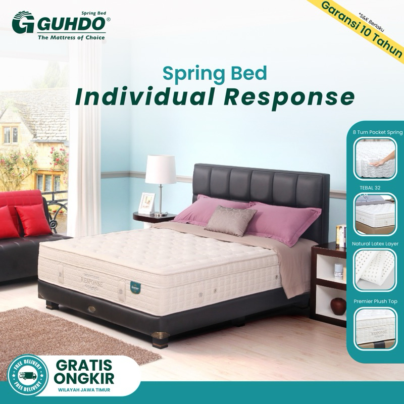 Jual Guhdo Kasur Individual Response Pocketed Spring Bed Tebal 32 Cm