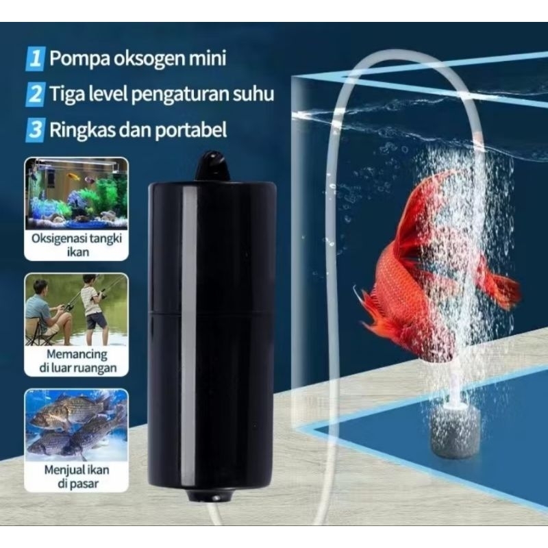 Jual Pompa Udara Aquarium USB Aerator/Pompa Oksigen Mini | Shopee Indonesia