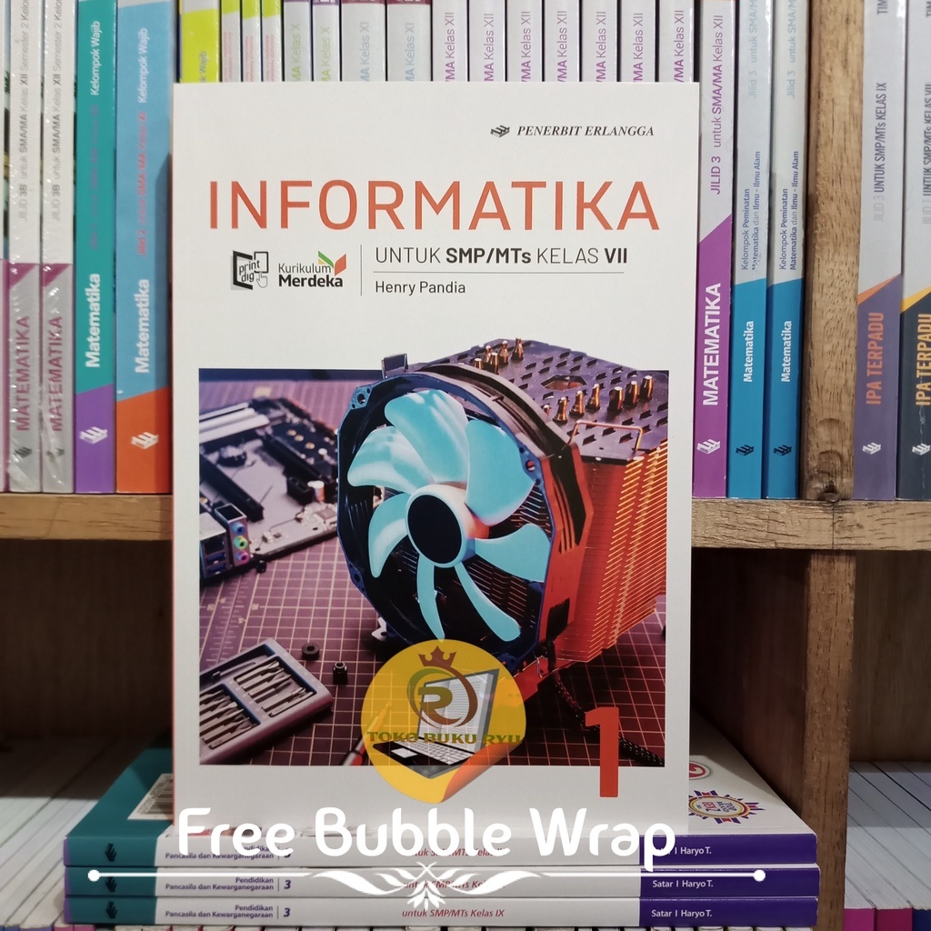 Jual Buku Informatika Kelas 7 8 9 SMP Kurikulum Merdeka Erlangga | Shopee Indonesia