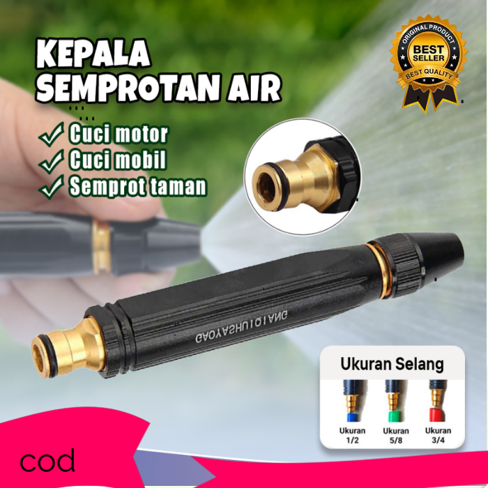 Jual Kepala Semprotan Air Spray Water Stream Hose Nozzle Selang Semprot ...
