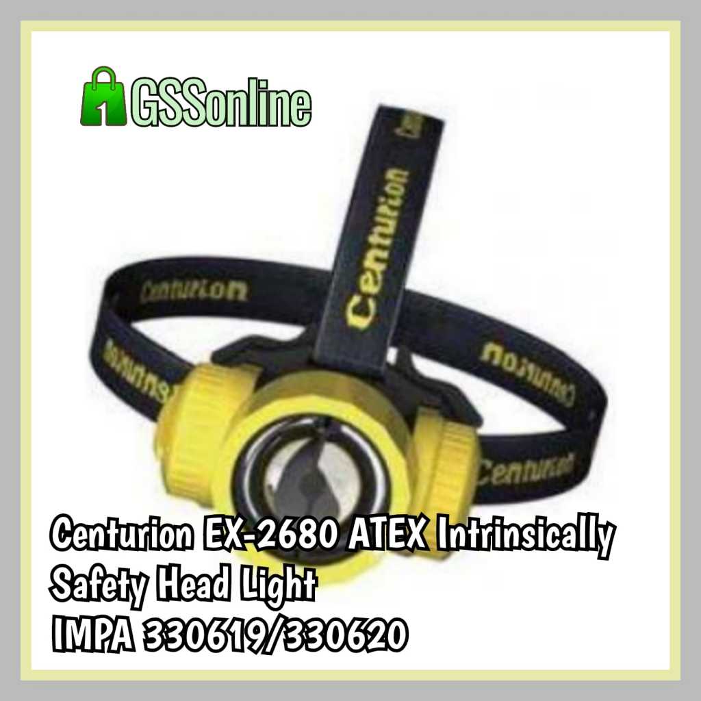 Jual Centurion EX-2680 ATEX Intrinsically Safe Headlight IMPA 330619/ ...