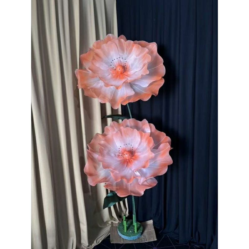 Jual Giant Flower Gradasi Bunga Hiasan Kain Organza Kelopak Besar Jumbo ...