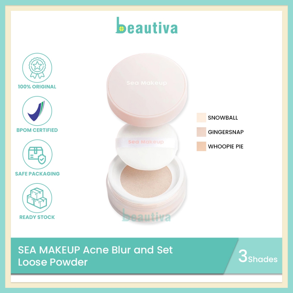 Jual SEA MAKEUP Acne Blur and Set Loose Powder | Shopee Indonesia