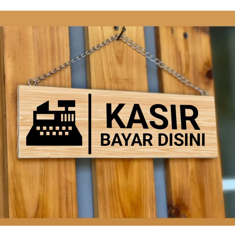 Jual PAPAN TANDA "KASIR | BAYAR DISINI", PAPAN TULISAN, DEKORASI ...