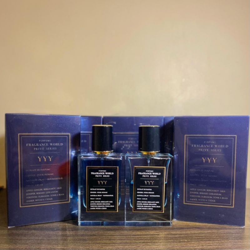 Jual Fragrance World Prive Series YYY - 70ML SEGEL ORIGINAL | Shopee ...