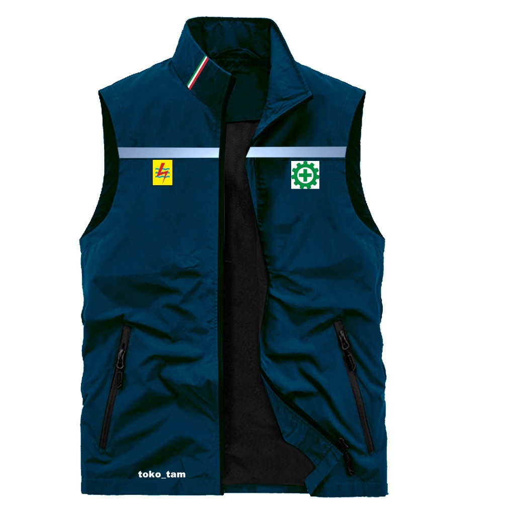 Jual Best seller!!! Rompi vest outdoor slimfit safety first K3 PLN ...