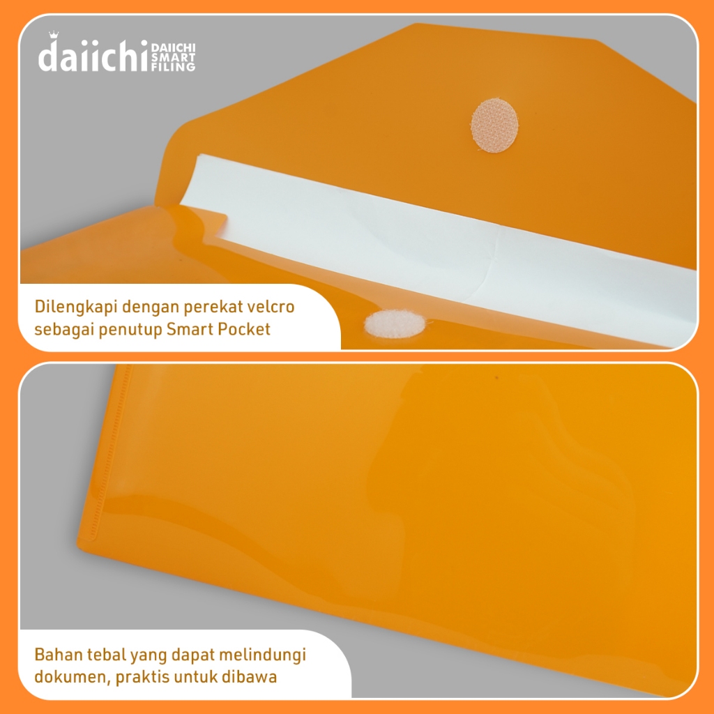 Jual Daiichi - Smart Pocket Map Plastik Amplop Perekat Sentuh Profile 2 ...