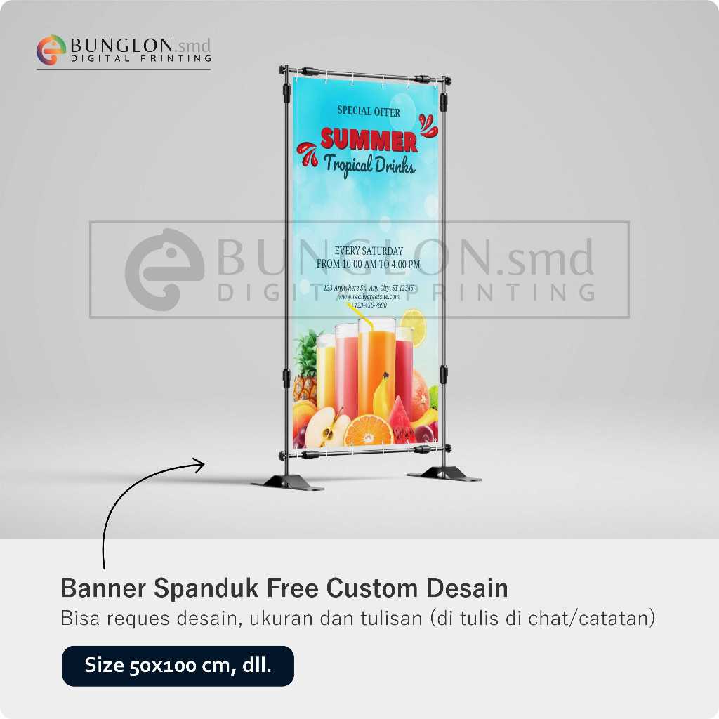 Jual PRINT CETAK SPANDUK BANNER MENU MINUMAN SEGAR CUSTOM DESAIN ...