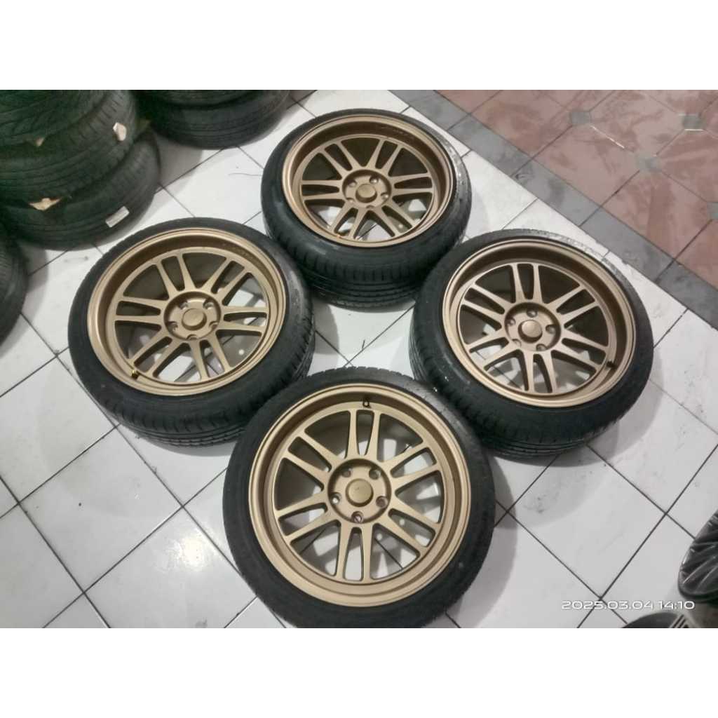 Jual VELG MOBIL BEKAS SEKEN HSR BOROKO HSR BLY01 RING 18 LEBAR 9 PCD 5X114,3 ET 25 BRONZE + PHI ...