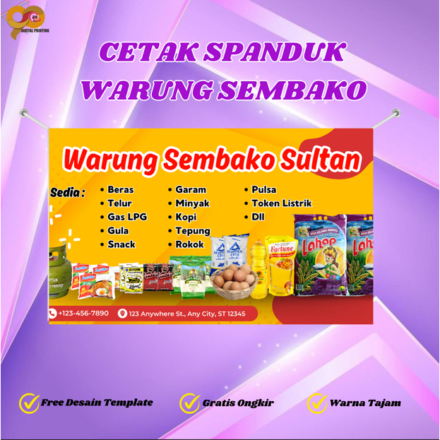 Jual BANNER SPANDUK TOKO SEMBAKO TOKO KELONTONG | Shopee Indonesia