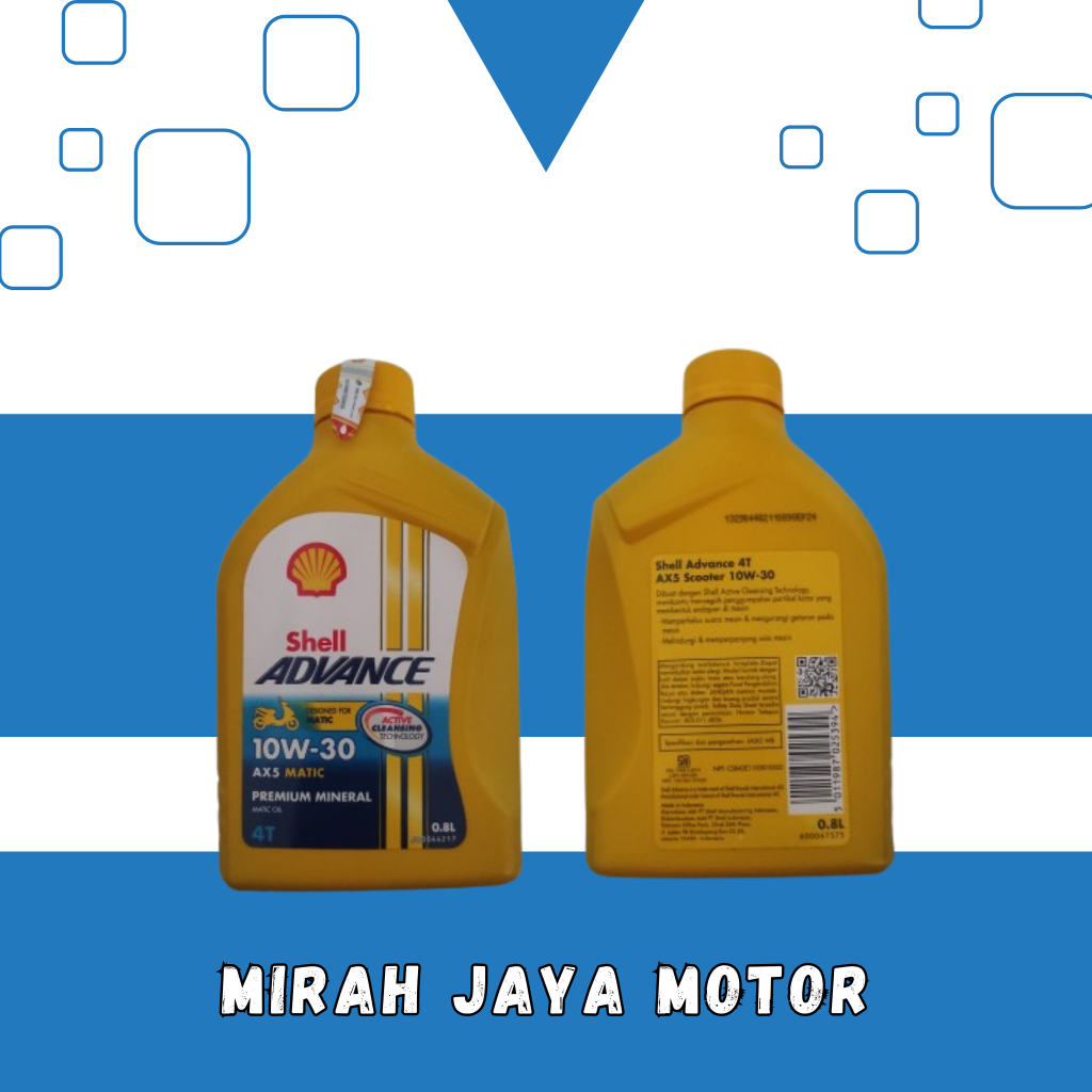 Jual OLI SHELL ADVANCE AX5 MATIC 10W-30 | Shopee Indonesia