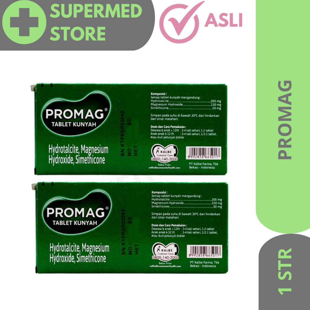 Jual Promag Tablet Box Isi 30 Tablet / Obat Asam Lambung Maag | Shopee ...