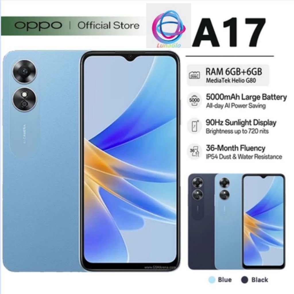 Jual HP OPPO A17 4/64 GB - OPPO A 17 RAM 4GB ROM 64GB GARANSI RESMI ...