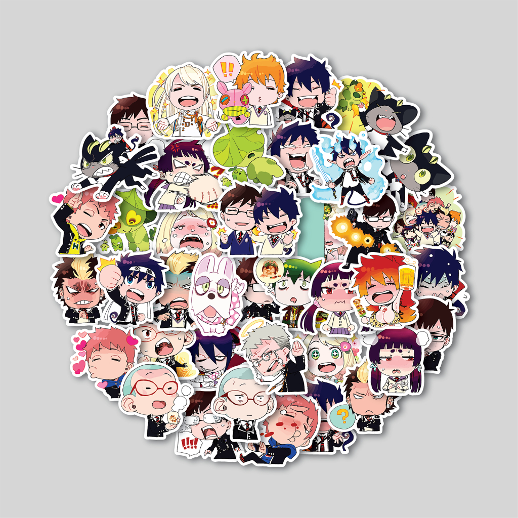 Jual STICKER PACK BLUE EXORCIST | STICKER TUMBLR | STIKER LAPTOP KOPER ...