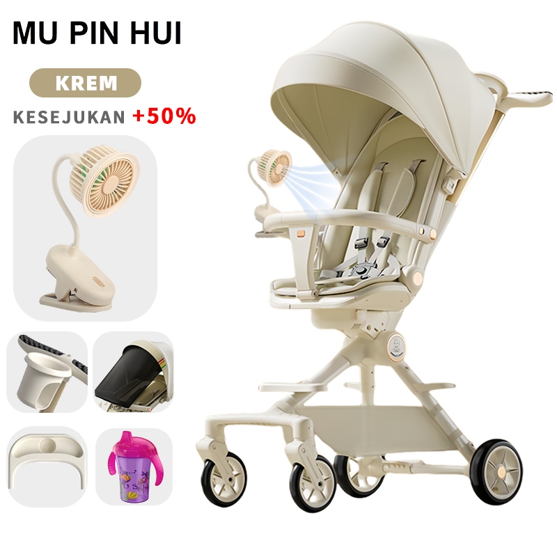 Jual MU PIN HUI Stroller Bayi Kereta Dorong Bayi 2 Arah Traveling ...