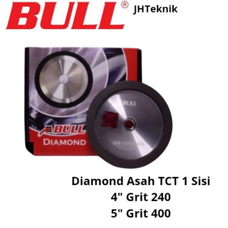 Jual JHTeknik BULL Batu asah 1 sisi 4 inch 5 inch/Diamond Asah Batu ...