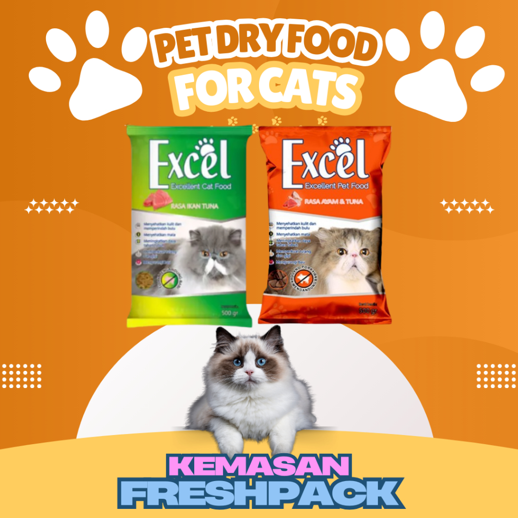 Jual Excel Cat makanan kucing 500gr | Shopee Indonesia