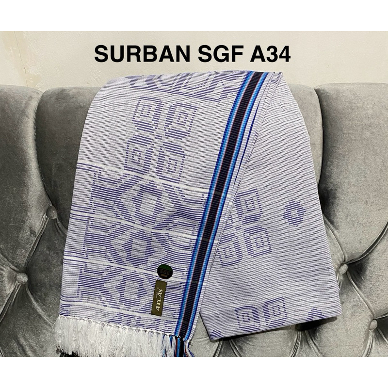 Jual SURBAN SORBAN ATLAS SUBAIYAH GOLD & SILVER | Shopee Indonesia