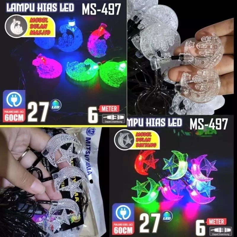 Jual SINARCAHAYA2024 - Lampu Hias LED Masjid Mesjid Bulan 6 Meter ...