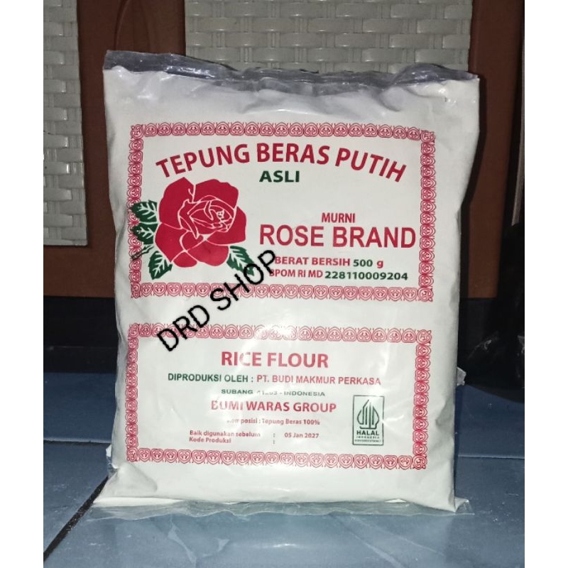 Jual TEPUNG BERAS PUTIH ROSE BRAND 500g | Shopee Indonesia