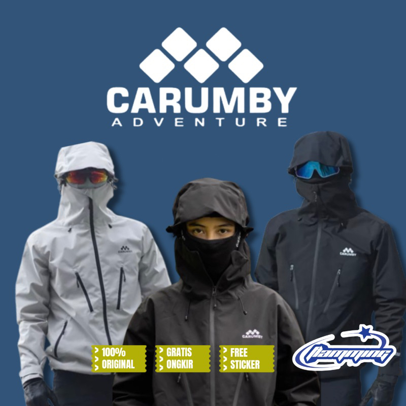Jual Jaket Gorpcore Carumby Monsoon, Drizzle dan Aoki anti air 100% Ori ...