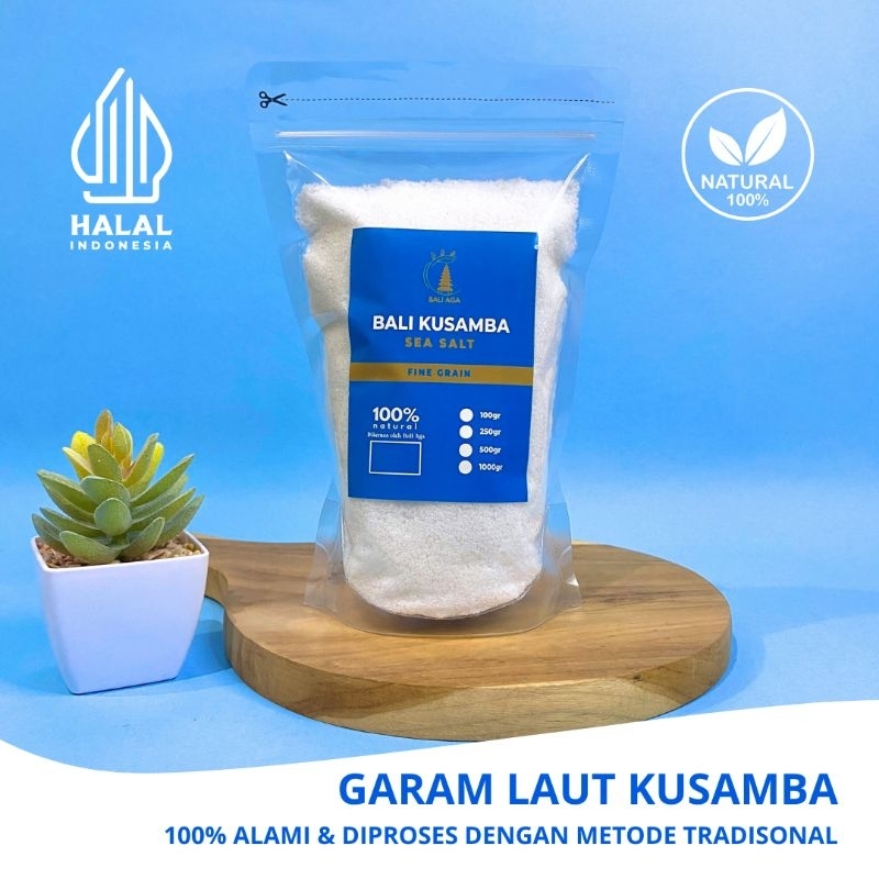 Jual Garam Kusamba Bali 500gr / Kusamba SEA SALT / Fine grain | Shopee ...
