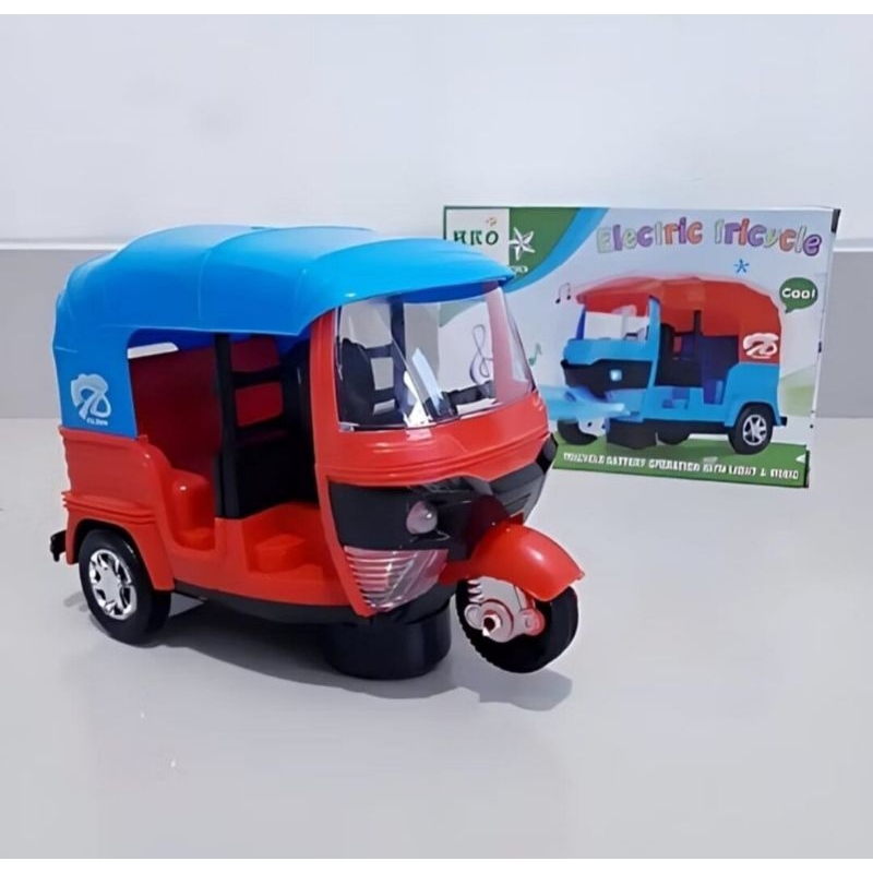 Jual Mainan anak elektrik tricycle bemo kendaraan umum jaman dulu jadul ...