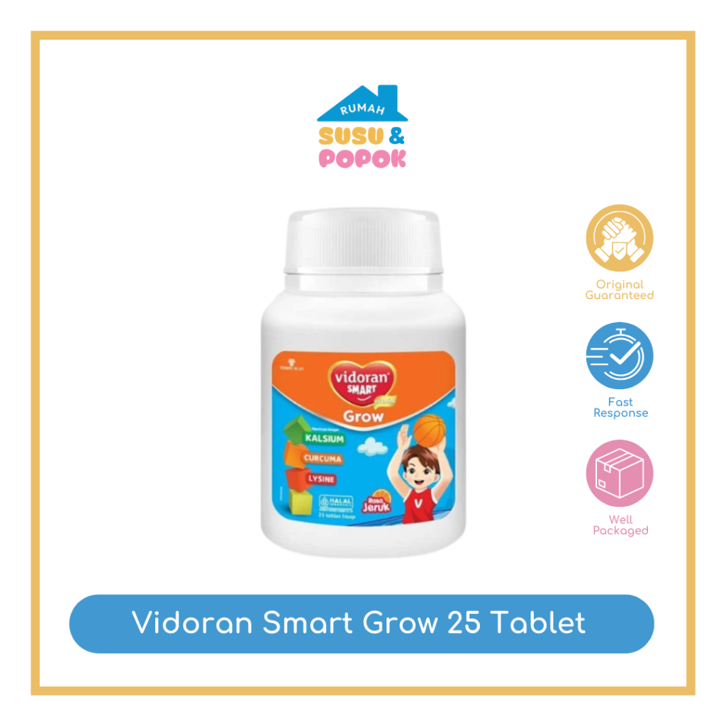 Jual Vidoran Smart Vitamins Grow 25 Tablet | Shopee Indonesia