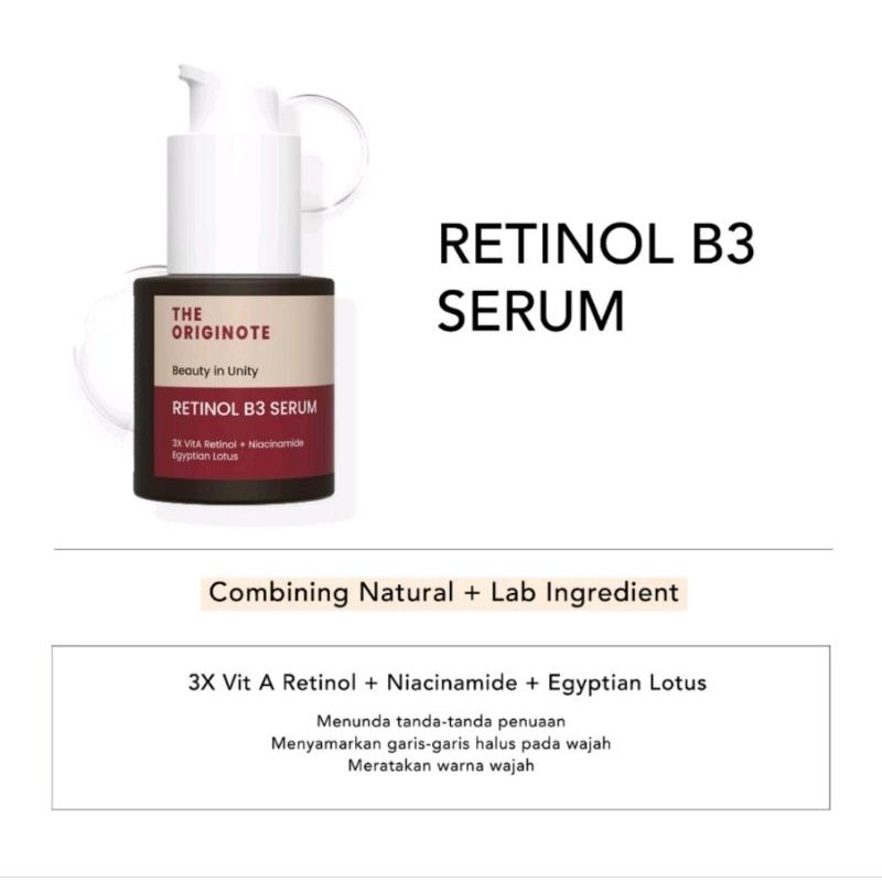 Jual The Originot·Retinol B3 Serum 20ml untuk Anti Aging | Shopee Indonesia
