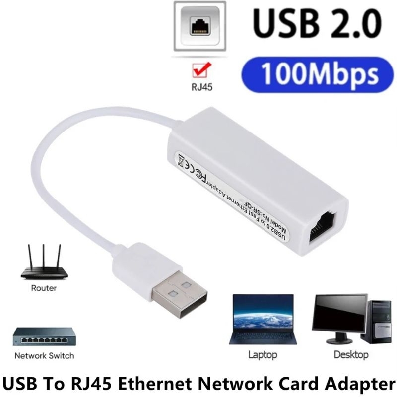 Jual USB TO LAN ETHERNET RJ45 KABEL / USB LAN ADAPTER / CONVERTER USB ...