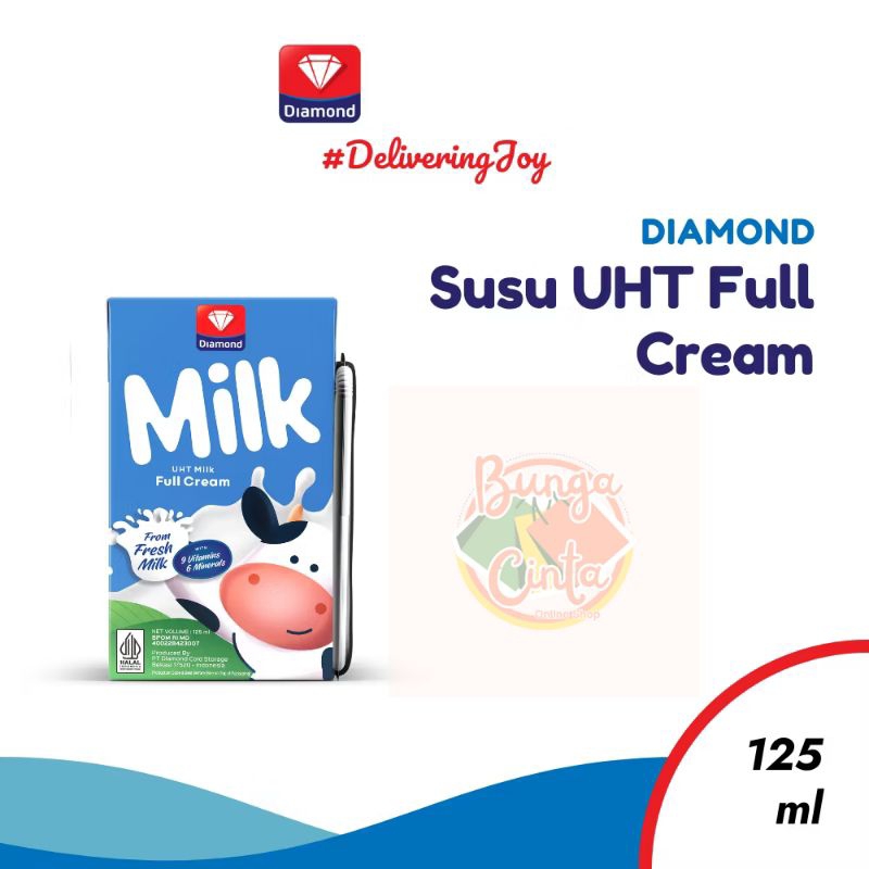 Jual Diamond Milk Susu UHT Full Cream 125 ML - Susu Diamond | Shopee Indonesia