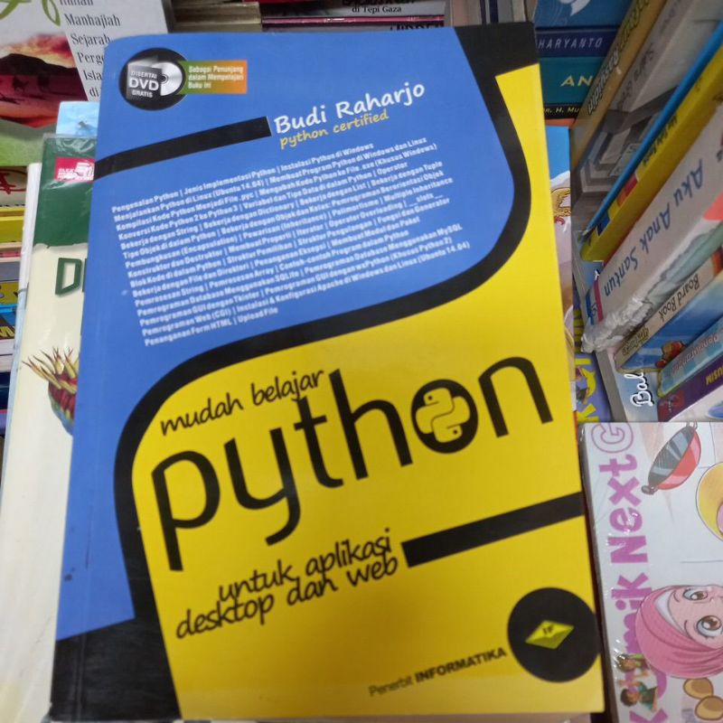 Jual MUDAH BELAJAR PYTHON UNTUK APLIKASIH DESKTOP DAN WEB BUDI RAHARJO INFORMATIKA | Shopee ...