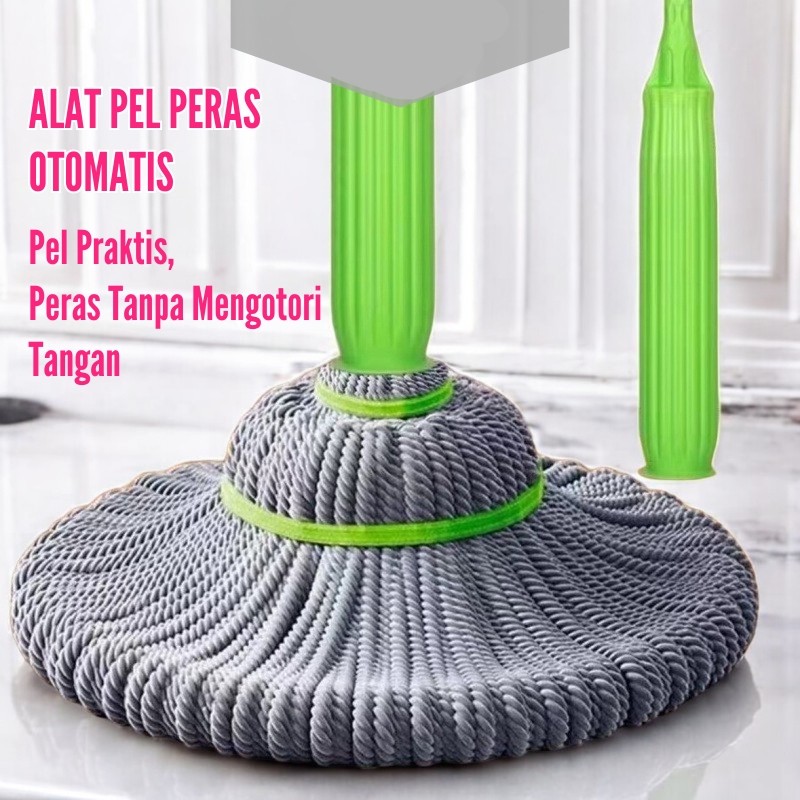 Jual Pel Otomatis Pel Lantai Putar Mikrofiber Efisien 360° Alat Pel ...