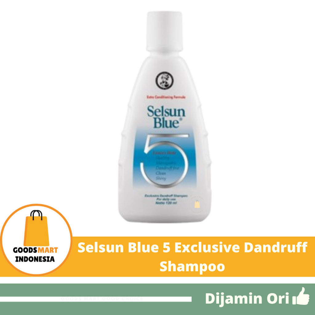 Jual Selsun Blue 5 Exclusive Dandruff Shampoo 120ml 50ml (Anti-dandruff, relieves itching due to ...
