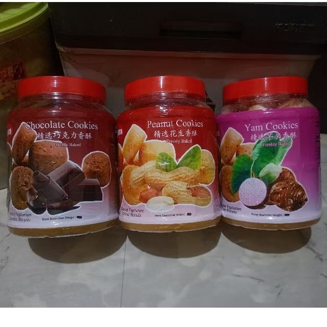 Jual Yam Cookies Vegetarian / Biskuit Vegetarian / Toasted Vegetarian ...