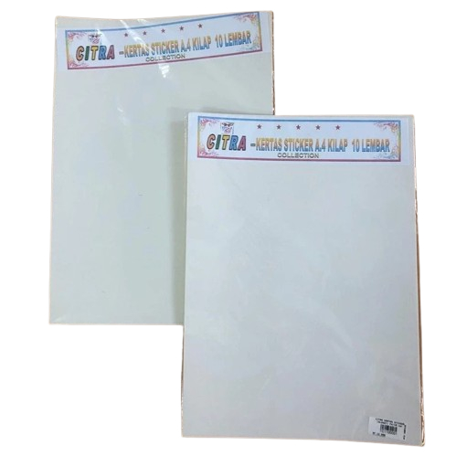 Jual CITRA Sticker Kertas Stiker Label Kilap A4 F4 10 Lembar / CITRA ...