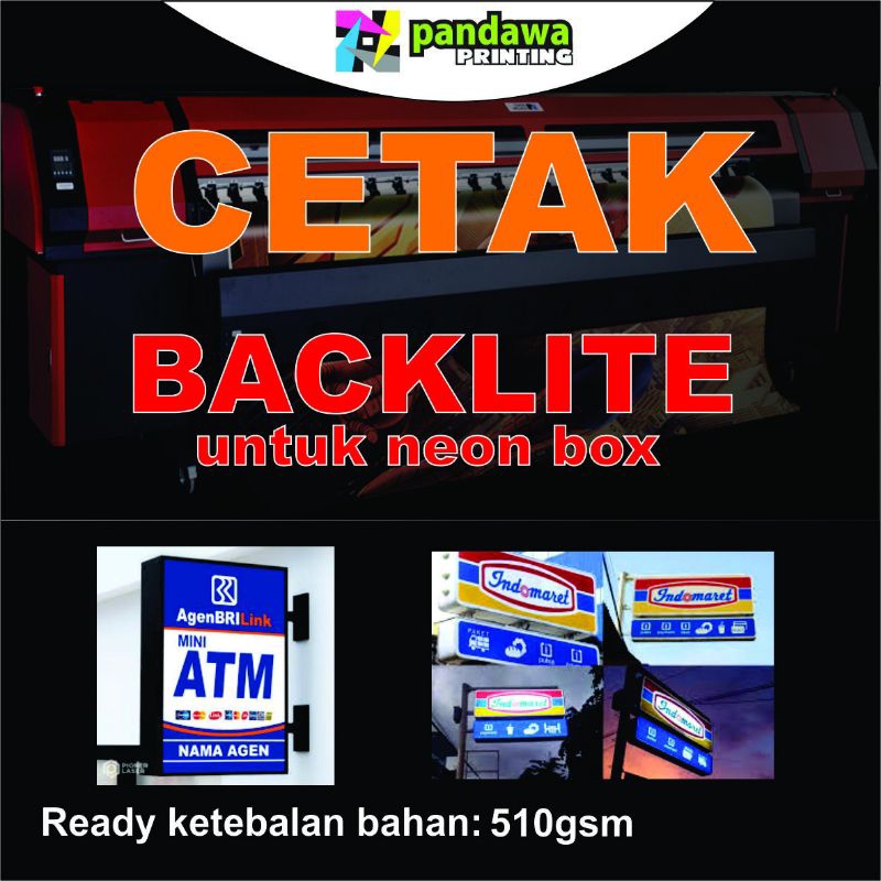 Jual Cetak backlite untuk neon box | Shopee Indonesia
