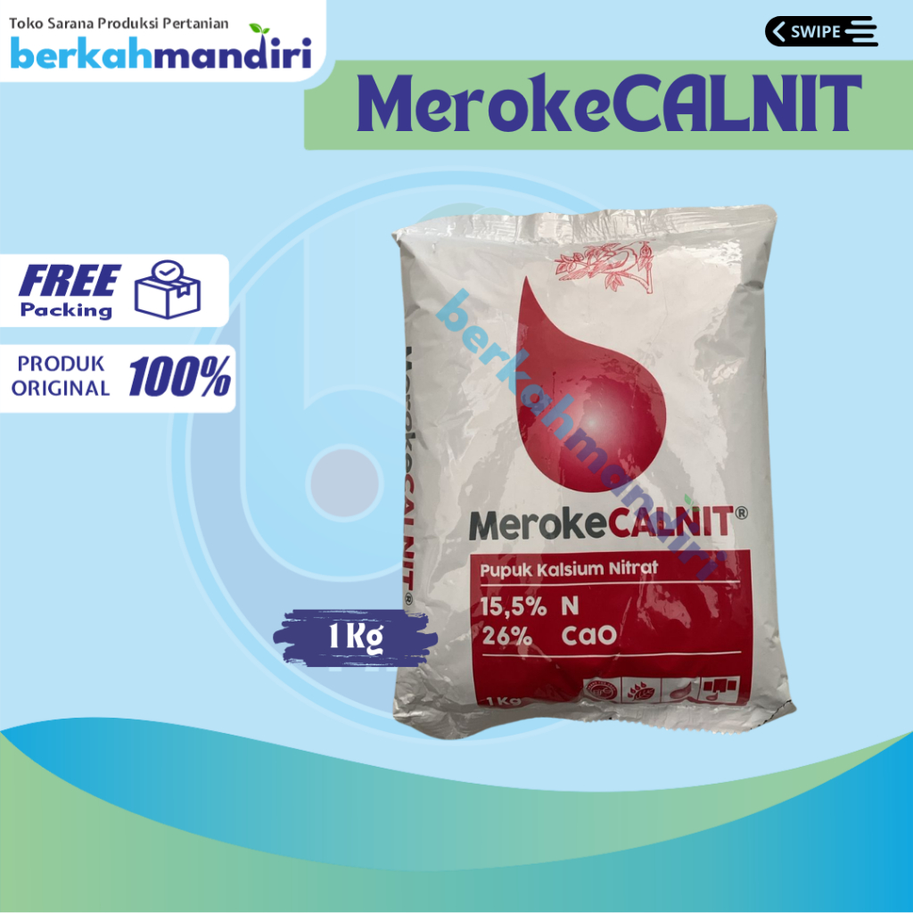 Jual Pupuk Meroke CALNIT 1 Kg Pupuk Kalsiuk Nitrat ORIGINAL KEMASAN ...