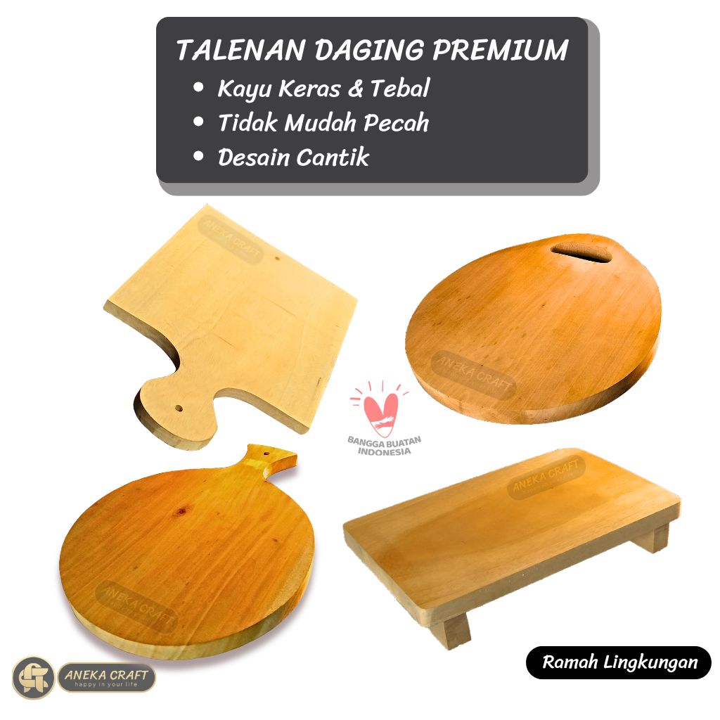 Jual Aneka Craft Talenan Telenan Kayu Premium | Shopee Indonesia