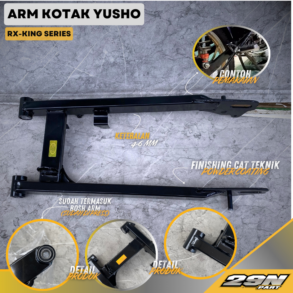 Jual Swing Arm Kotak Hitam Plus Bosh Arm Set Motor Yamaha RX KING ...