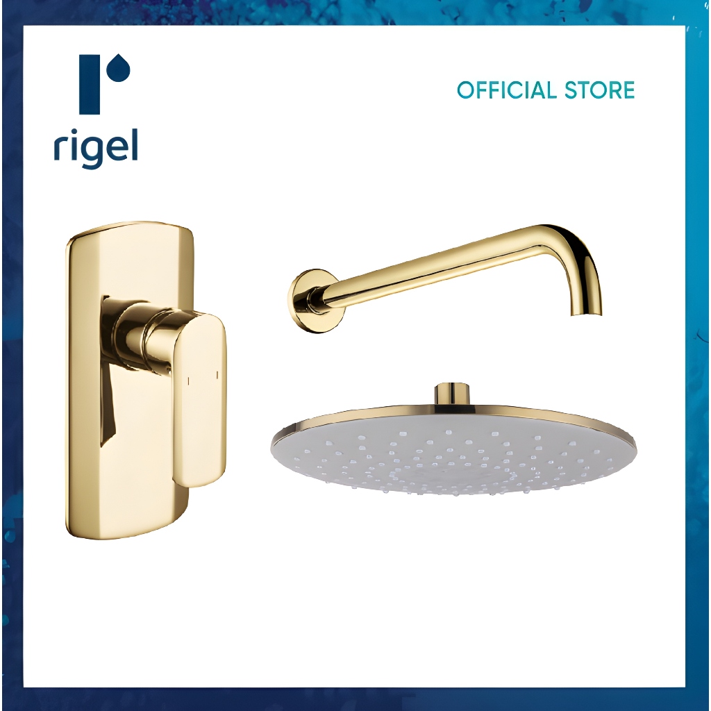 Jual Rigel Rain Shower Set MXSC1511+SAM6003+SH2103 (BrG) | Shopee Indonesia
