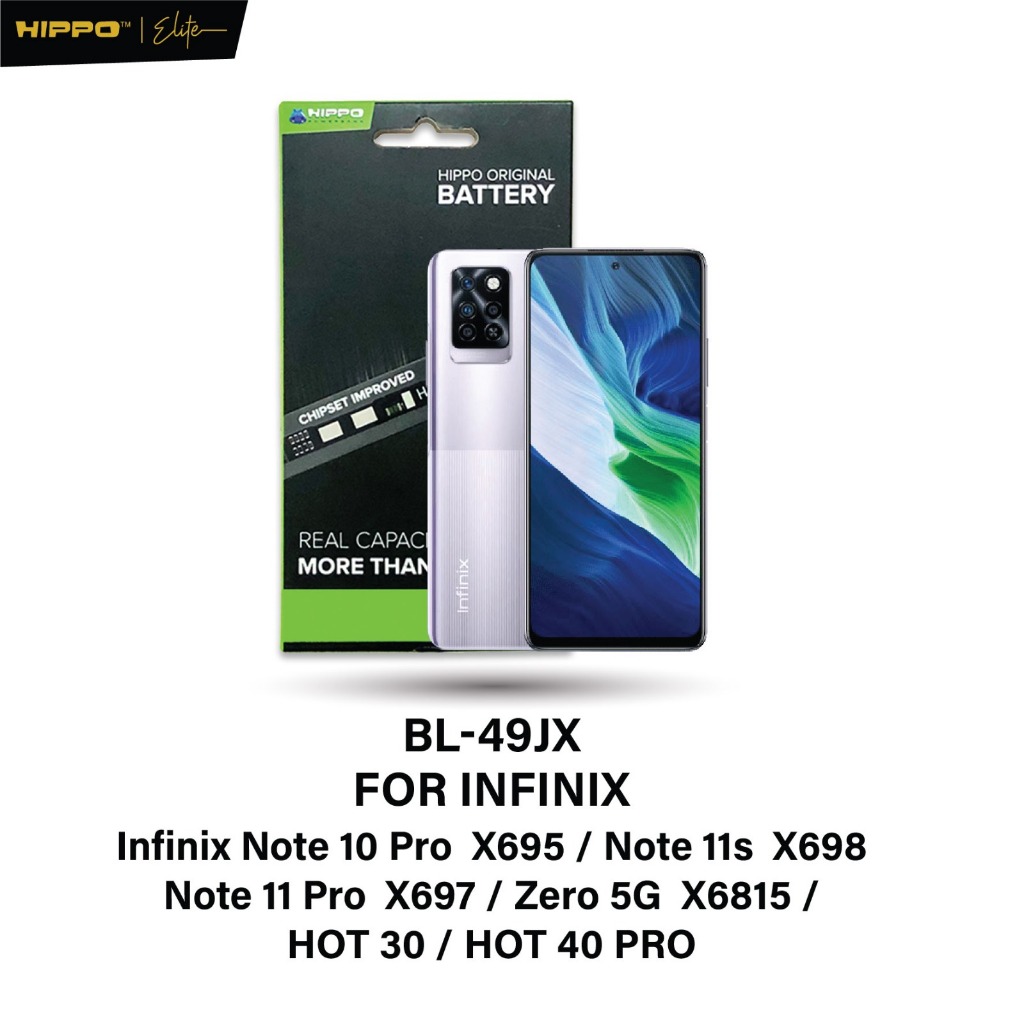 Jual Hippo Baterai INFINIX BL-49JX 5000mAh Note 10 Pro X695 | Note 11 ...