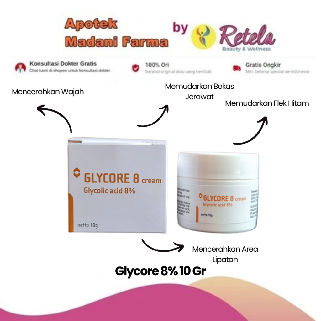 Jual GLYCORE 8% ISI 10 GRAM ORIGINAL | Shopee Indonesia