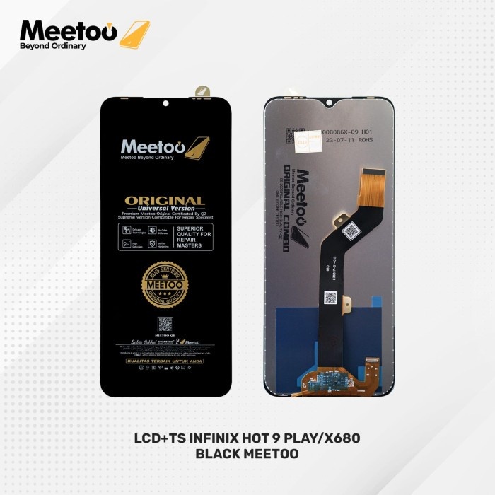 Jual LCD+TS INFINIX X680/HOT 9 PLAY BLACK MEETOO | Shopee Indonesia