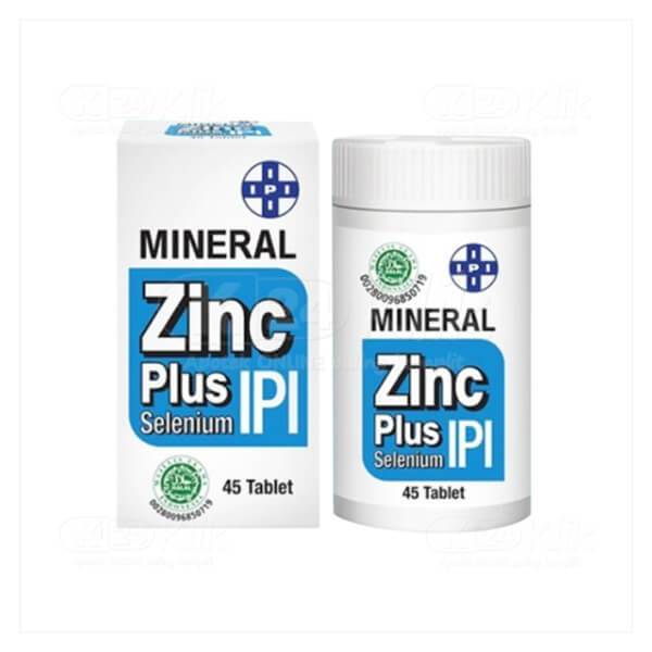 Jual Mineral Zinc Plus Selenium Ipi (1 Botol Isi 45 Tablet) (per Pcs ...