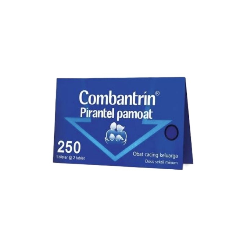 Jual COMBANTRIN 250 MG OBAT CACING DEWASA ISI 2 TABLET PIRANTEL PAMOAT ...