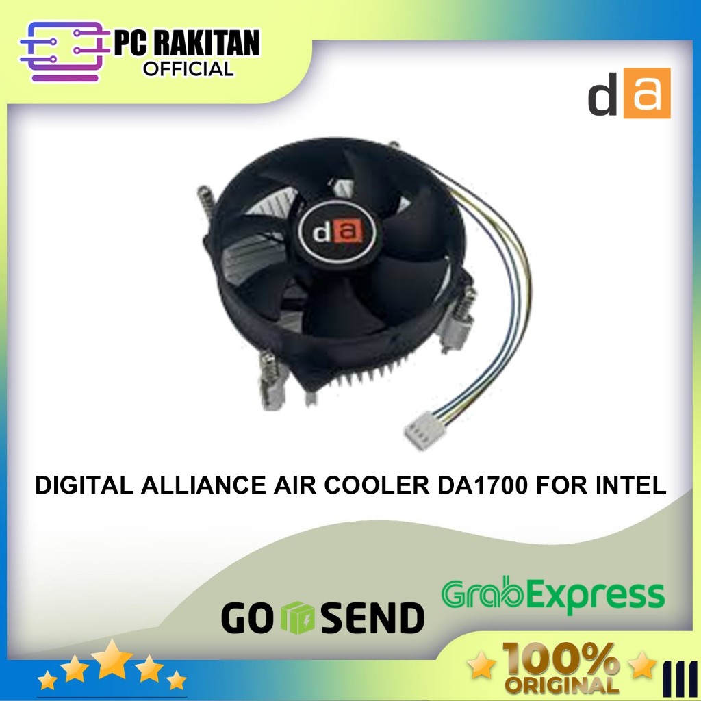 Jual DIGITAL ALLIANCE CPU AIR COOLER DA1700 FOR INTEL LGA115X / LGA1200 ...