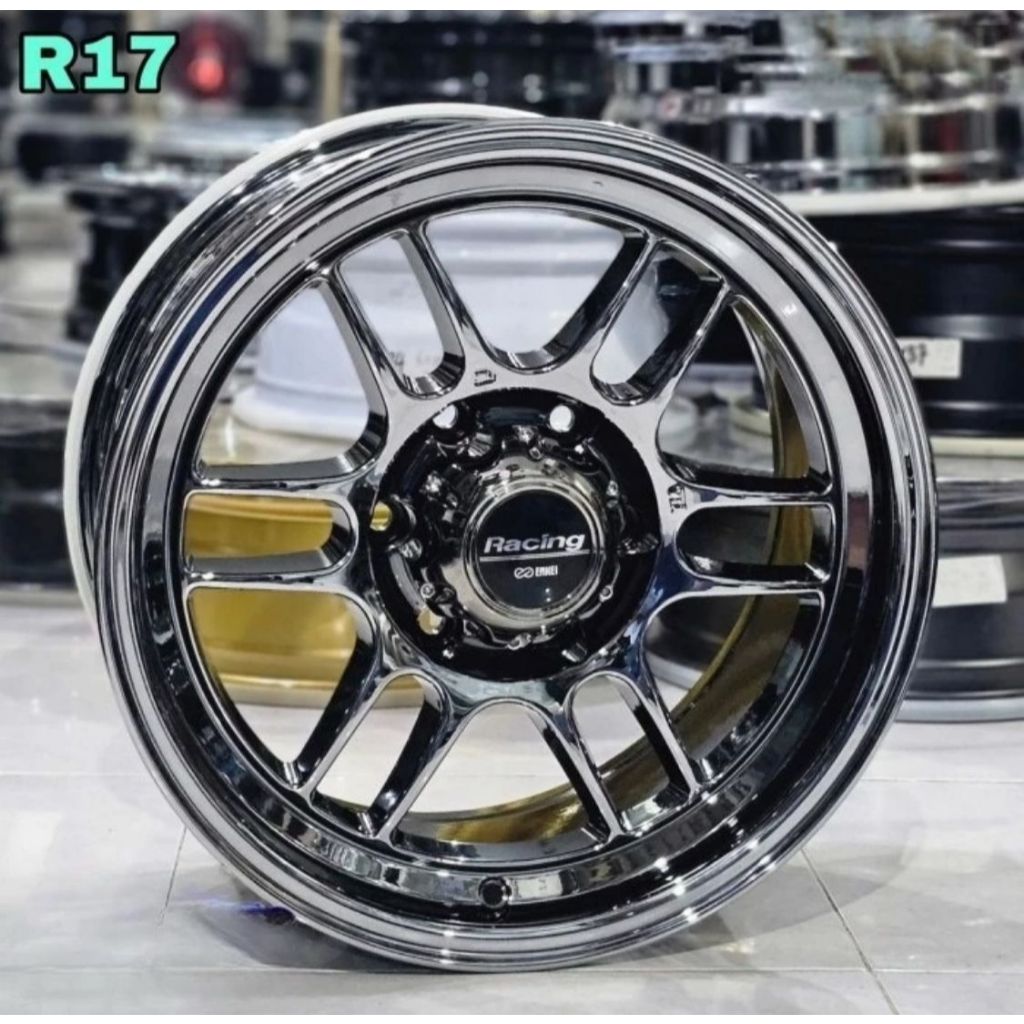 Jual velg racing ENKEI RPF1 BLACK CHROME velg ring 17 Pajero Fortuner ...