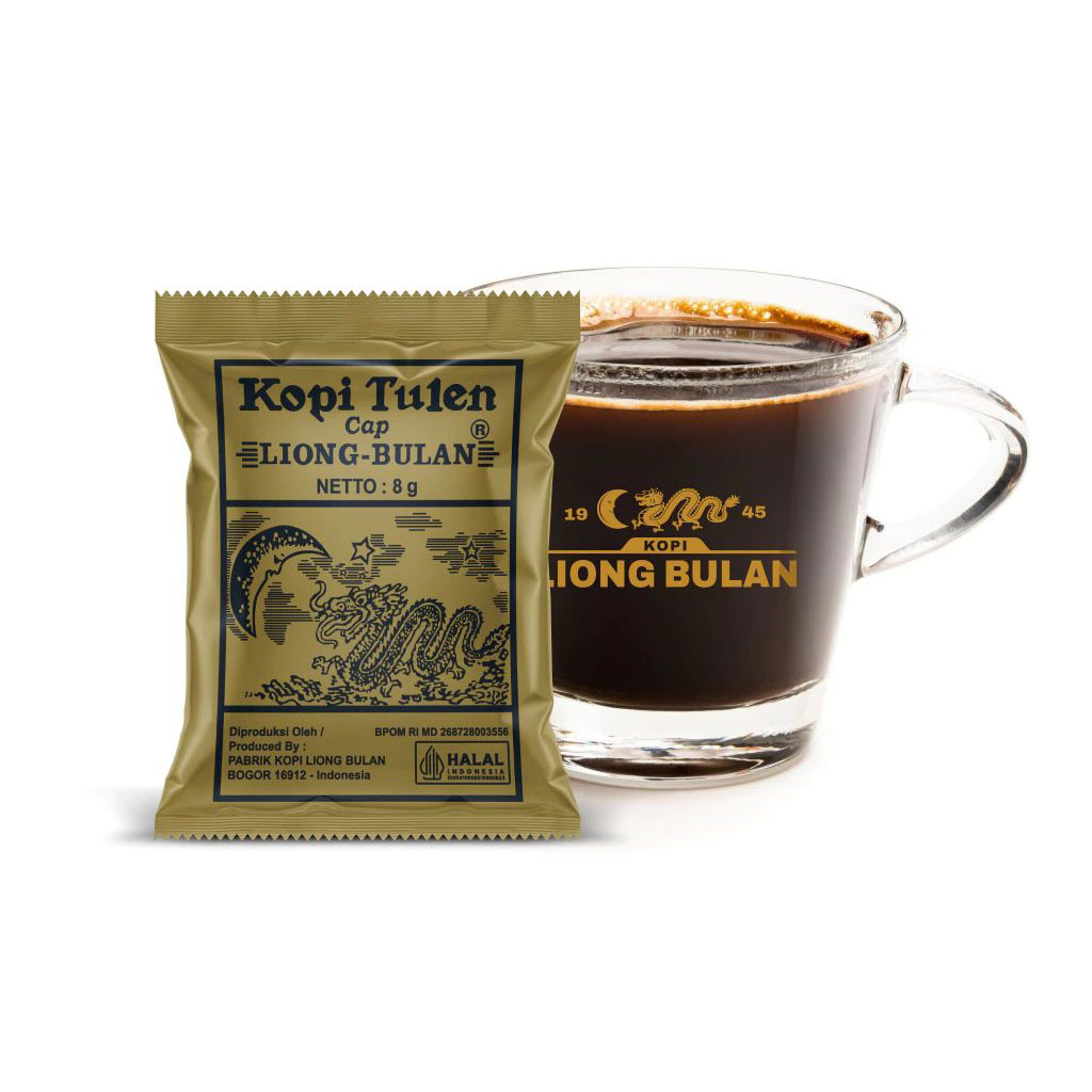 Jual Kopi Liong Bulan 8gr Tanpa Gula - Traditional Local Coffee Powder ...